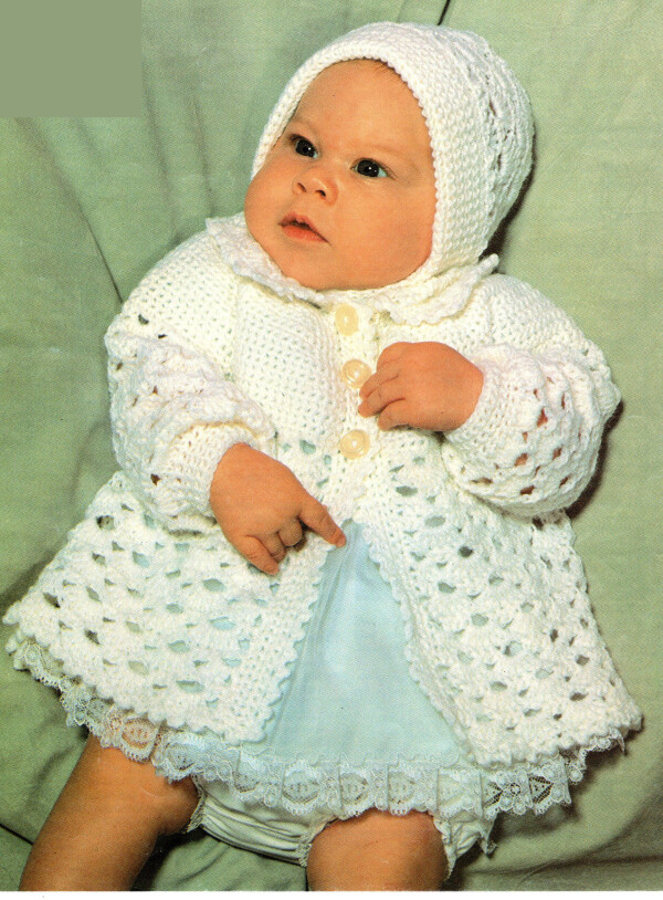 Free Crochet Pattern Matinee Jacket Baby Coat Crochet Pattern 2025