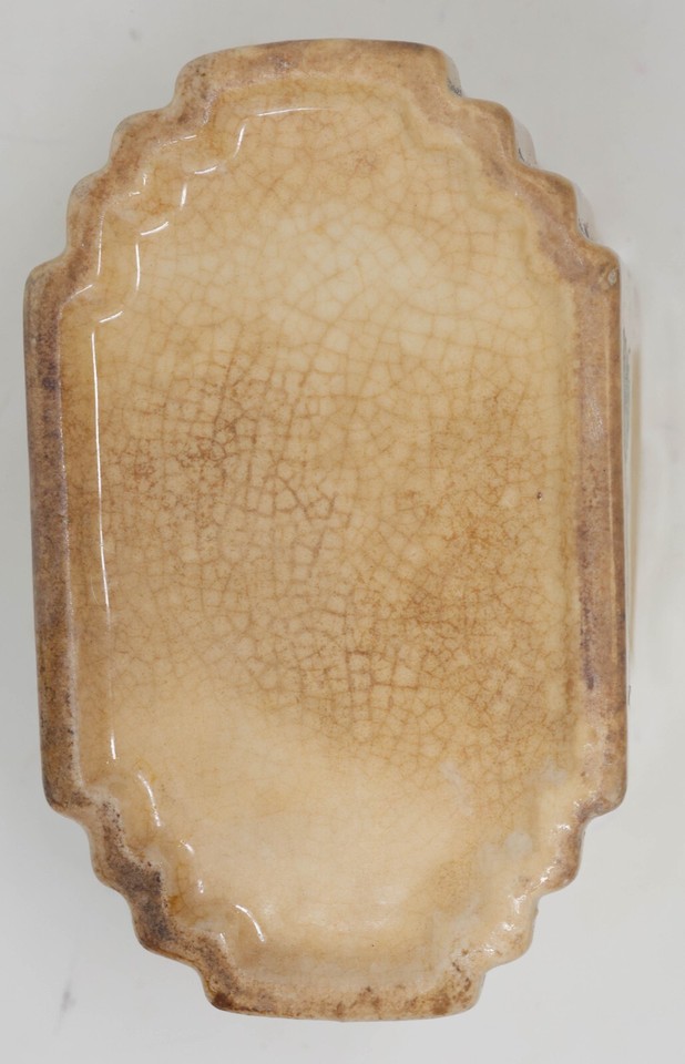 c. 1930 Antique Lard Covered Container Harker Pottery Drippings Grease ...