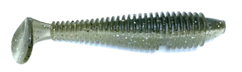 Swimbait Paddle Tail Keitech Style 2.8" 30 Ribbed Soft Plastic Bass ...