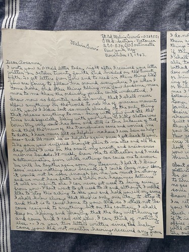 Melvin Purvis FBI Agent Duel Signed Autographed Letter To His Wife Nov ...