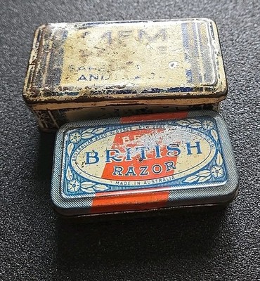 Lot Of 2 Razor Tin Boxes MEM deluxe And Best British Safety Razor | eBay