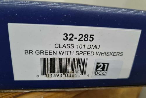 Bachmann 32-285 Class 101 2 Car DMU BR Green with Speed Whiskers ...