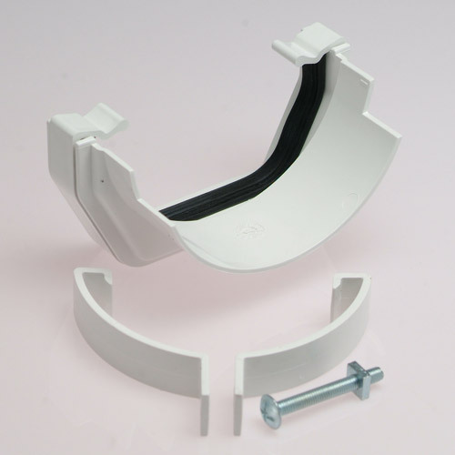 White SQUARE Gutter Fittings and Downpipe Fittings uPVC | eBay UK