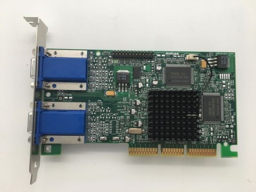 MATROX Millenium G45-MDHA16DLXB AGP 16MB 971-0301 Rev A Double Tête | eBay