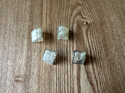 4 x LEGO Clear slope brick ref 3039 / Set 2250/4425/4128/5584/5573/4924 ...