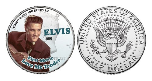 United States - Elvis Presley - First Movie - Half Dollar Colorized ...