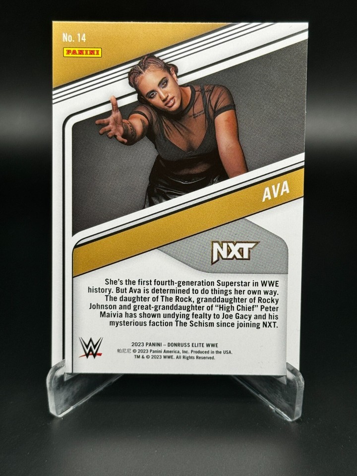 2023 Donruss Elite WWE Wrestling #14 Ava - NXT RC Rookie - Free ...