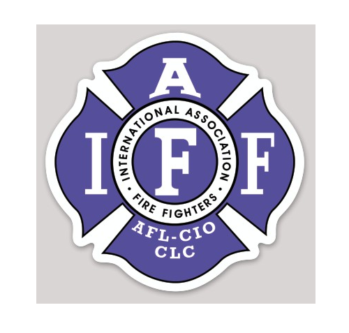 4 Inch Non-Reflective IAFF Purple White Letters Firefighter Maltese ...