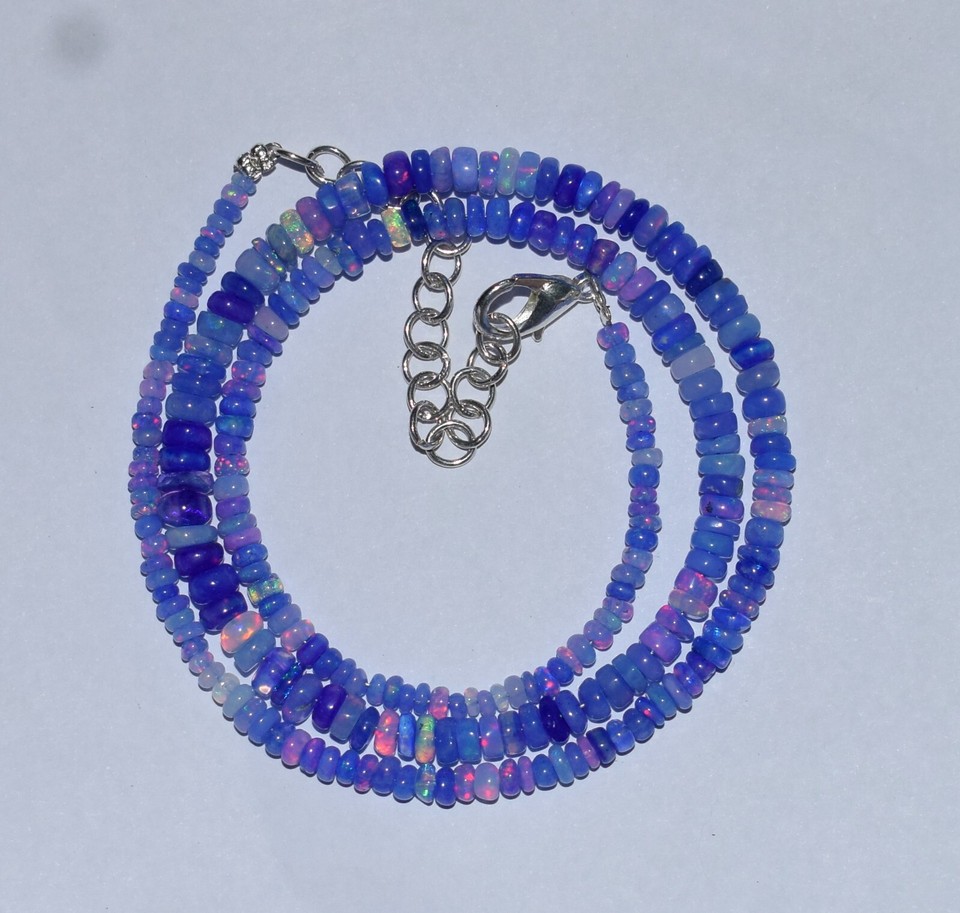 16'' Naturel Éthiopien Opale Perles Collier Welo de Feu Pierre ...