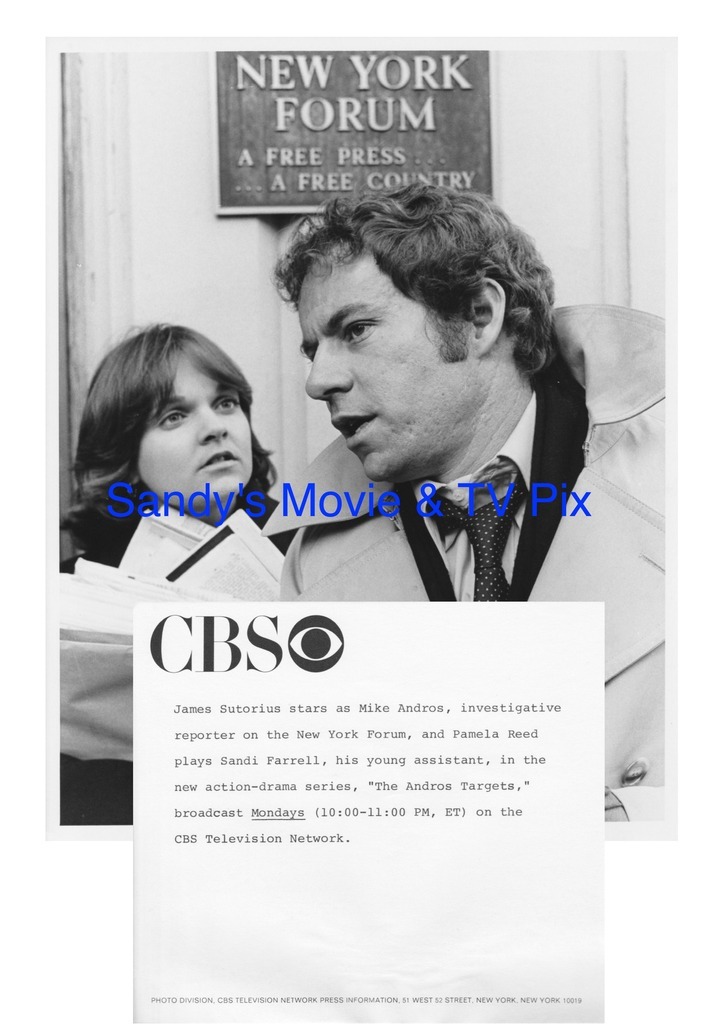 JAMES SUTORIUS, PAMELA REED Terrific Original TV Photo THE ANDROS ...