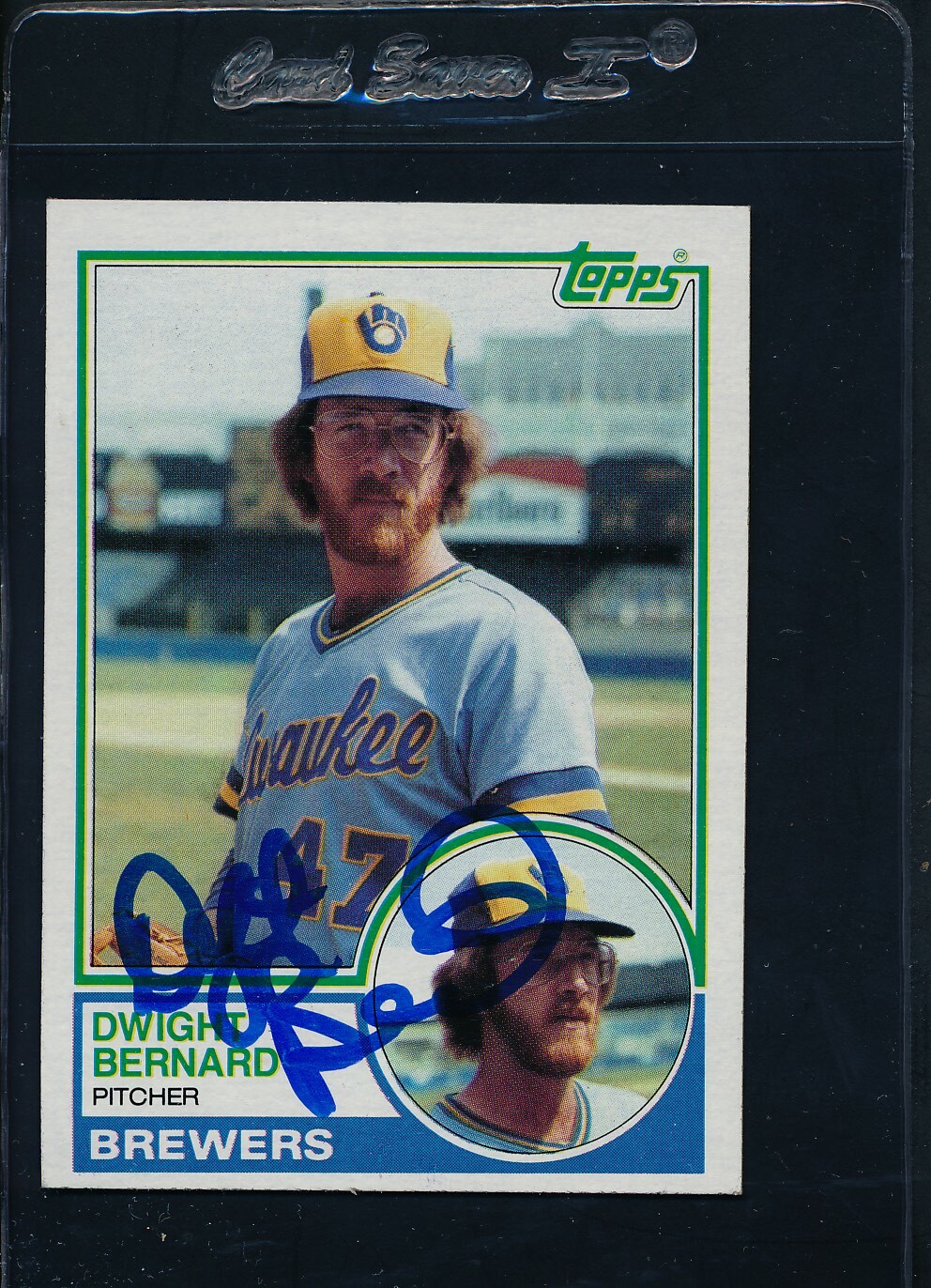 1983 Topps #244 Dwight Bernard Brewers Signed Auto *40693 | eBay