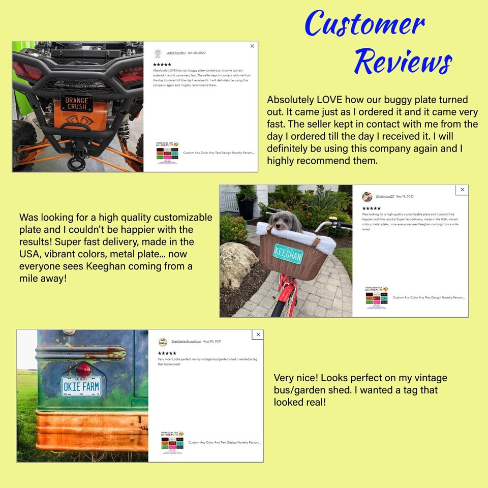 WILL RUN metal black License Plate for Auto ATV Motorcycle MOPED ...