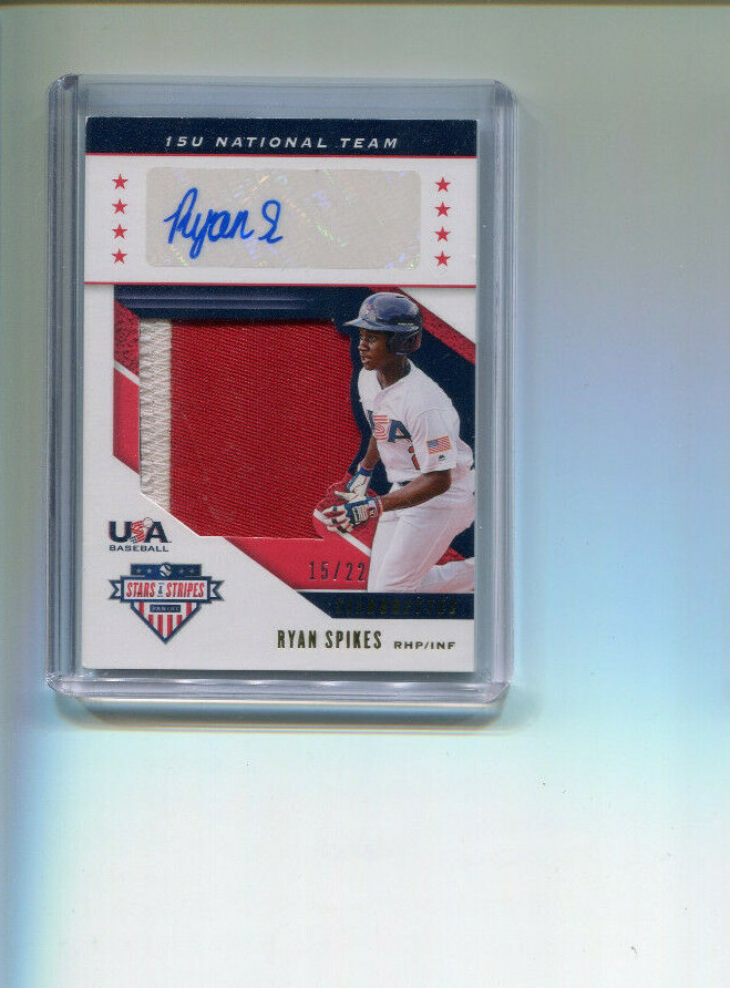 2019 Stars and Stripes 15U Team Silhouettes Ryan Spikes Auto Patch 15/ ...