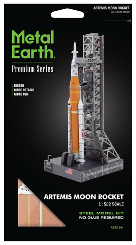 Fascinations Premium Series ARTEMIS MOON ROCKET 3D Metal Earth Model ...