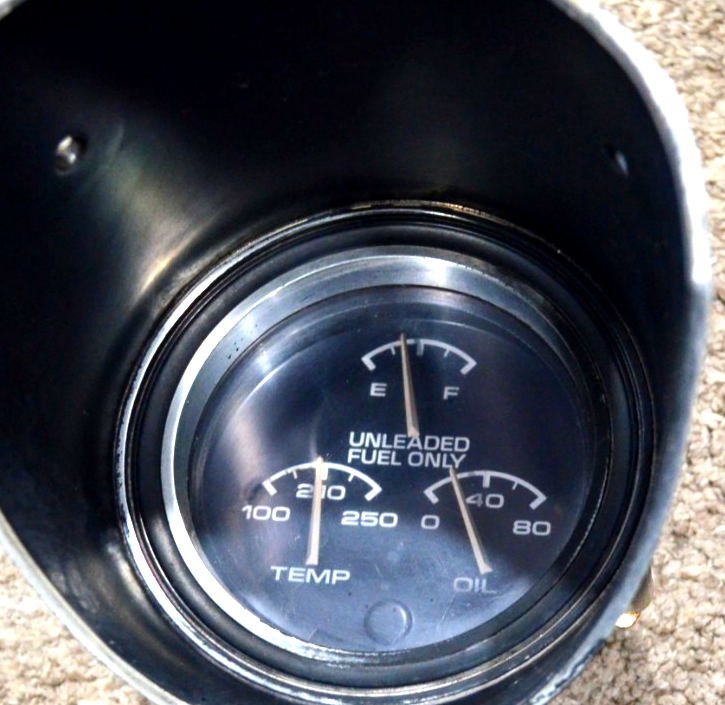 1976 OLDSMOBILE OLDS CUTLASS 442 INSTRUMENT CLUSTER FUEL TEMPERATURE ...