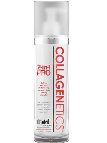 Collagenetics 2 in 1 Pro Red Light Therapy Prep Lotion & Tan Acc ...