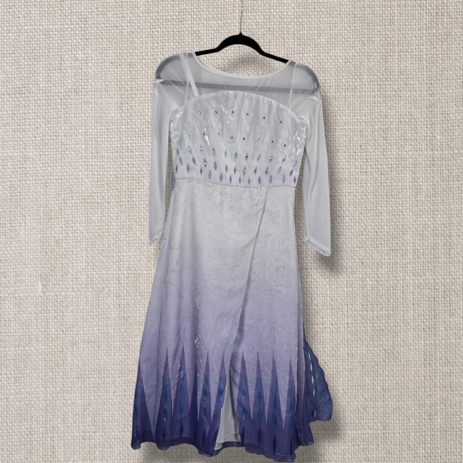 Disney Store Elsa Snow Queen Costume Dress Size 9 Whi… - Gem
