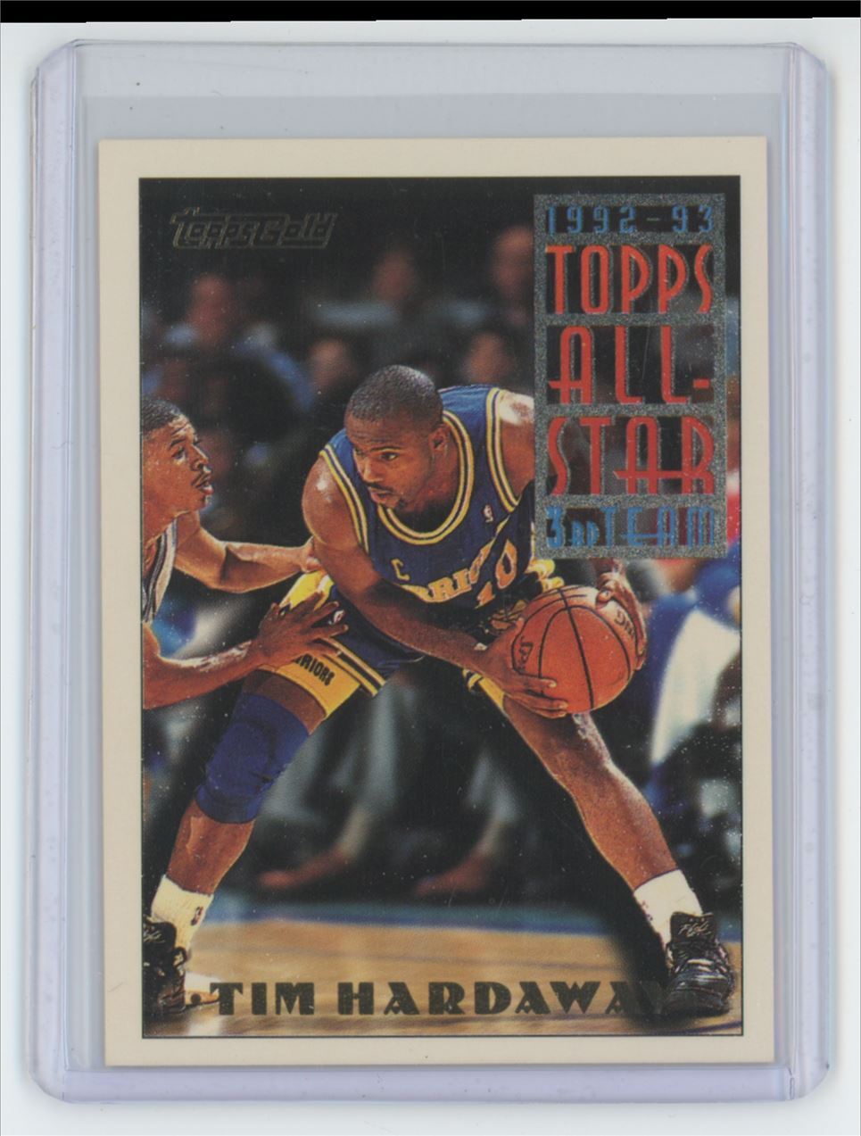 1993-94 Topps Gold Tim Hardaway Basketball Card Golden State Warriors ...