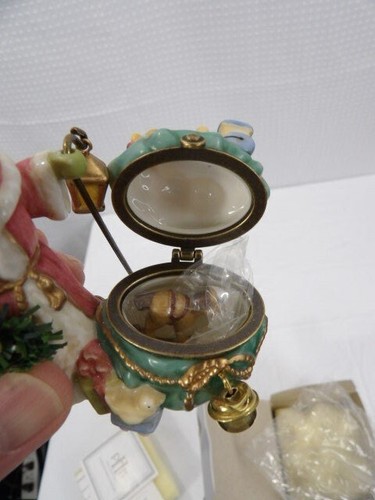 PHB Collections Victorian Santa w/Rocking Horse Porcelain Hinged ...