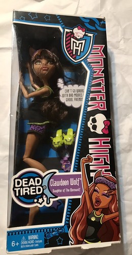 NIB Monster High Clawdeen Wolf, Dead Tired Doll | eBay