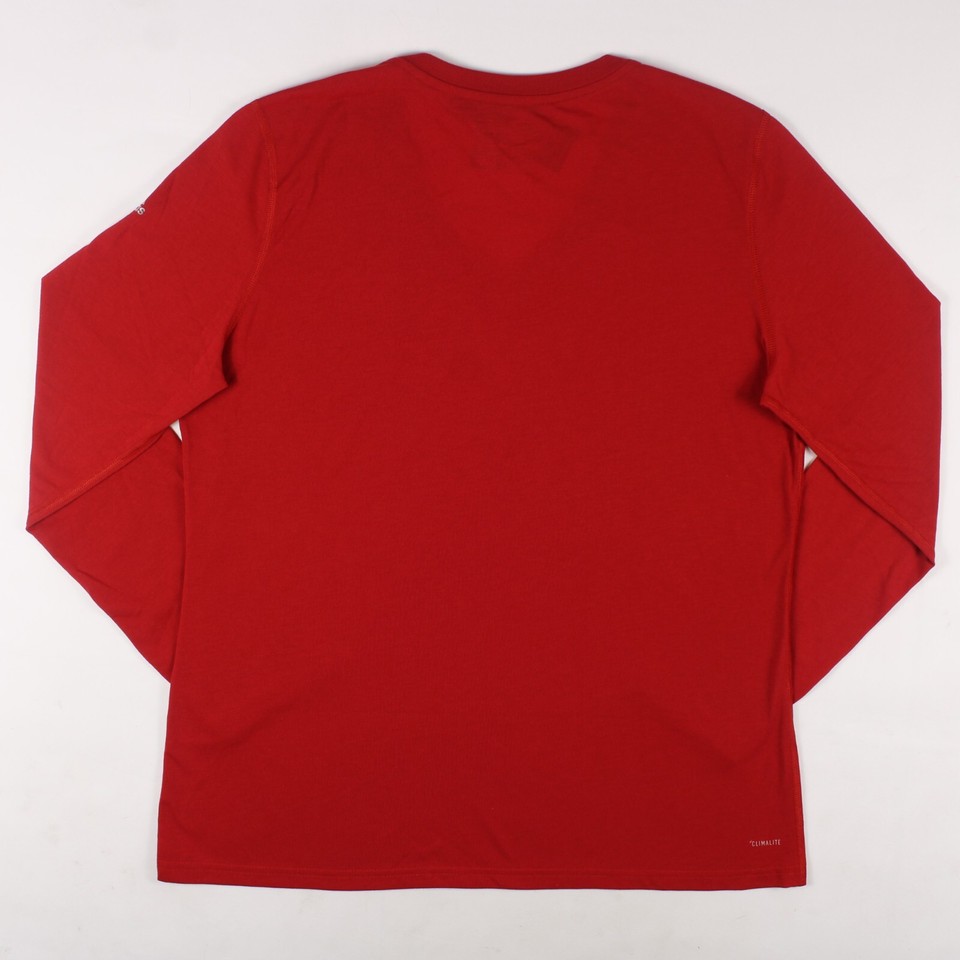 Women's Adidas Ultimate Long Sleeve Training Tee 4876 Red | eBay