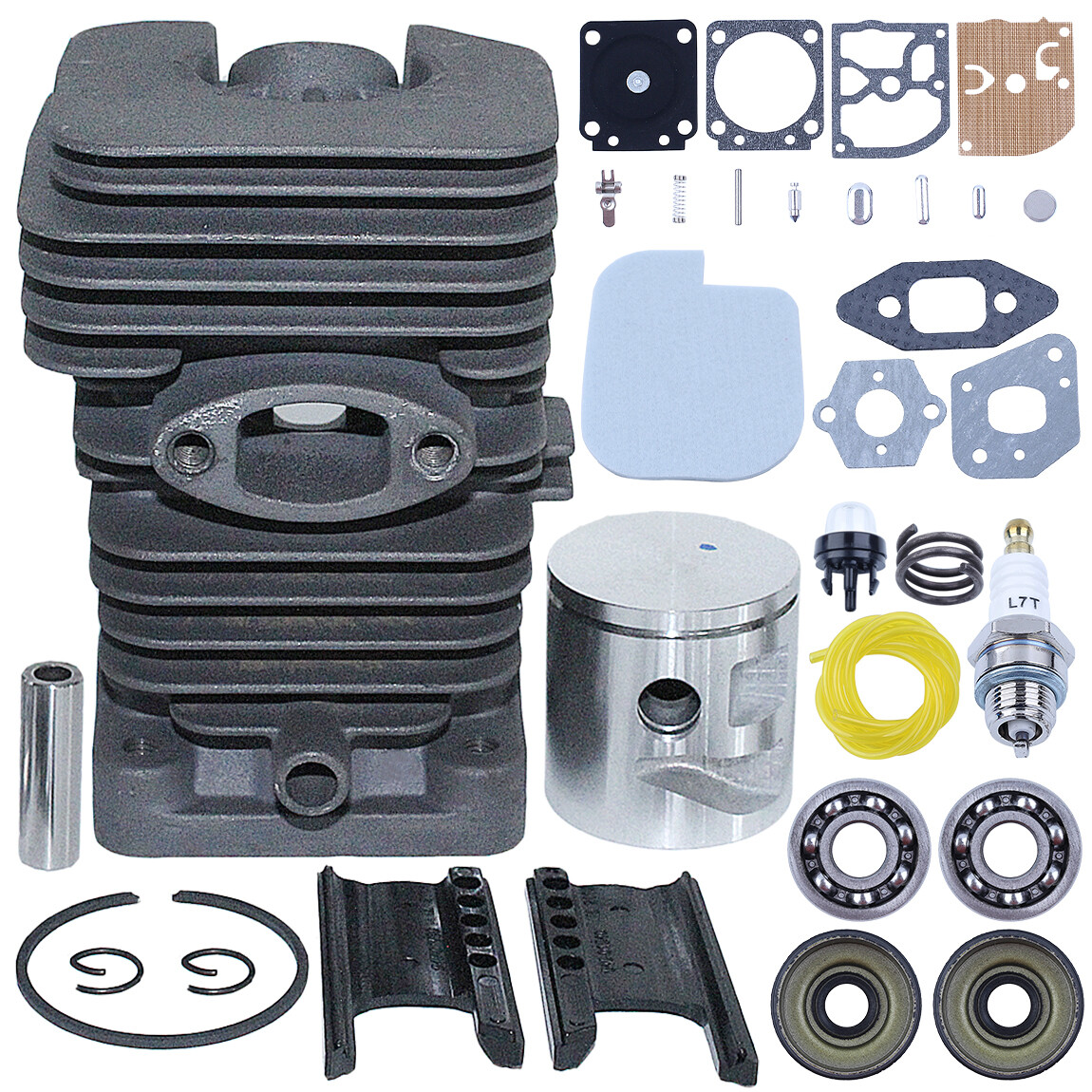 41mm Cylinder Kit For Poulan P3314 PP4218 PPB4218 P3816 PP3416 SM4218AV ...