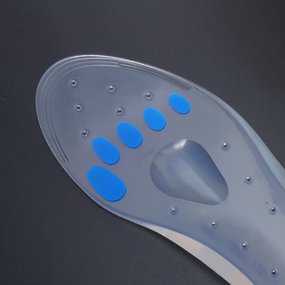 Clear Silicone Shoe Inserts Breathable Foot Pad Absorbing Massage ...