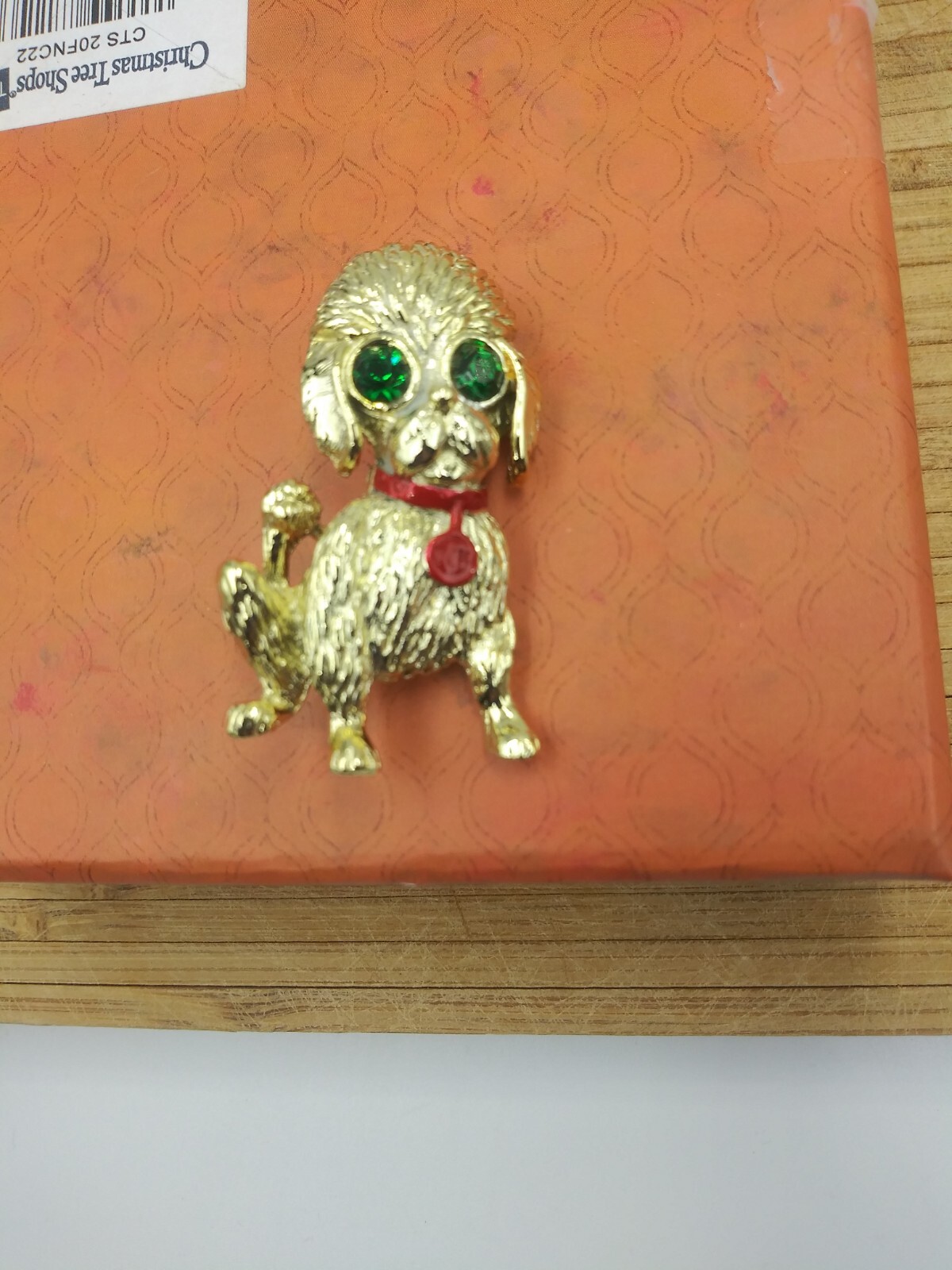Vintage Gerry’s Poodle Dog Puppy Brooch Pin Gold Tone… - Gem