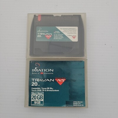 LOT OF 2 Imation Travan NS 20 GB Data Tape Cartridge | eBay