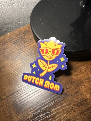 Dutch Bros Sticker Dutch Mom Mother's Day 2022 Flower Purple Yellow ...