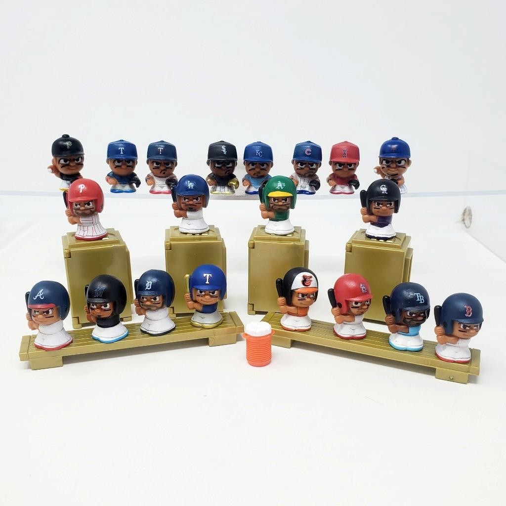 TeenyMates MLB Baseball Figures : New Lot of 20 Players + 7 Accessories ...