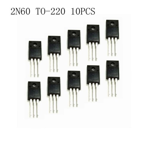 10PCS 2A 600V MOSFET Field Effect Transistor TO-220F 2N60 Power N ...
