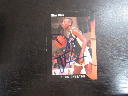 1991 Star Picks # 41 Doug Overton Autograph Signed Auto Card (B) La ...