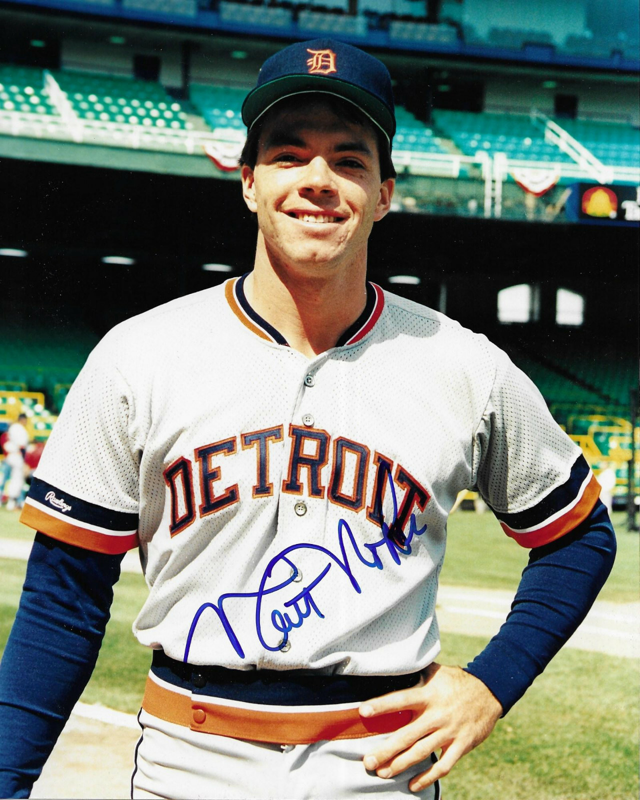 MATT NOKES Autographed Signed 8 x 10 Baseball Photo Detroit Tigers COA ...