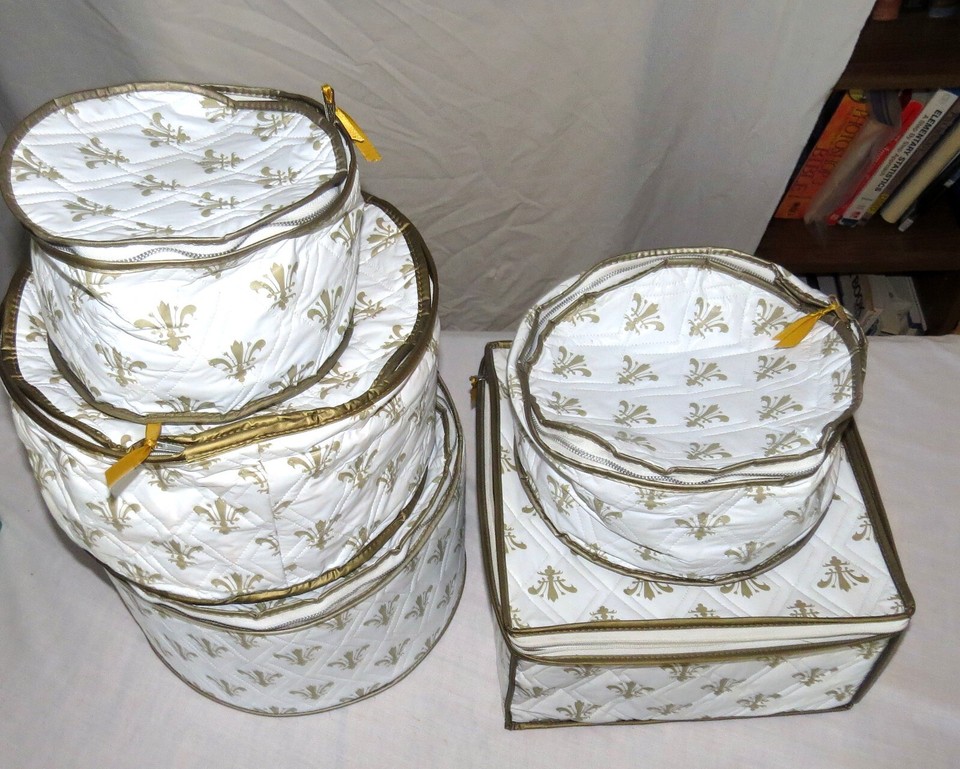 Zippered Quilted Dinnerware Porcelain China Storage Bags FIVE | eBay