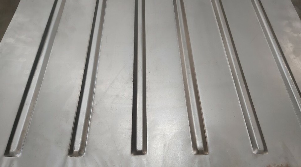 Ribbed 1mm steel section, Floor pan, panel stiffeners, classic car ...