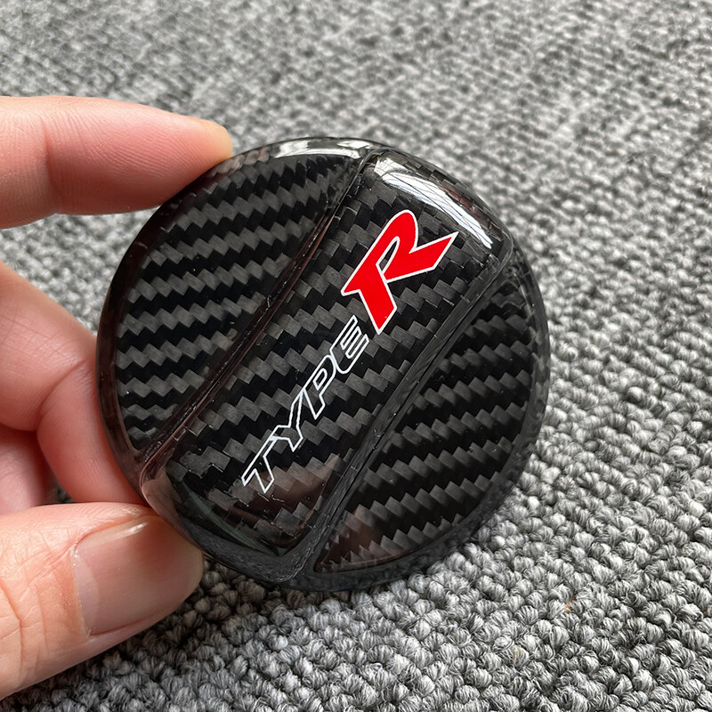 Carbon Fiber Oil Gas Fuel Cap Cover For Honda civic EP3 FD2 FN2 FK8 FL5 ...
