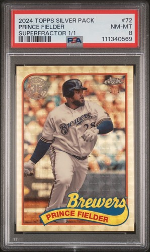 2024 Topps Series 2 Prince Fielder 1989 Throwback Silver Pack ...