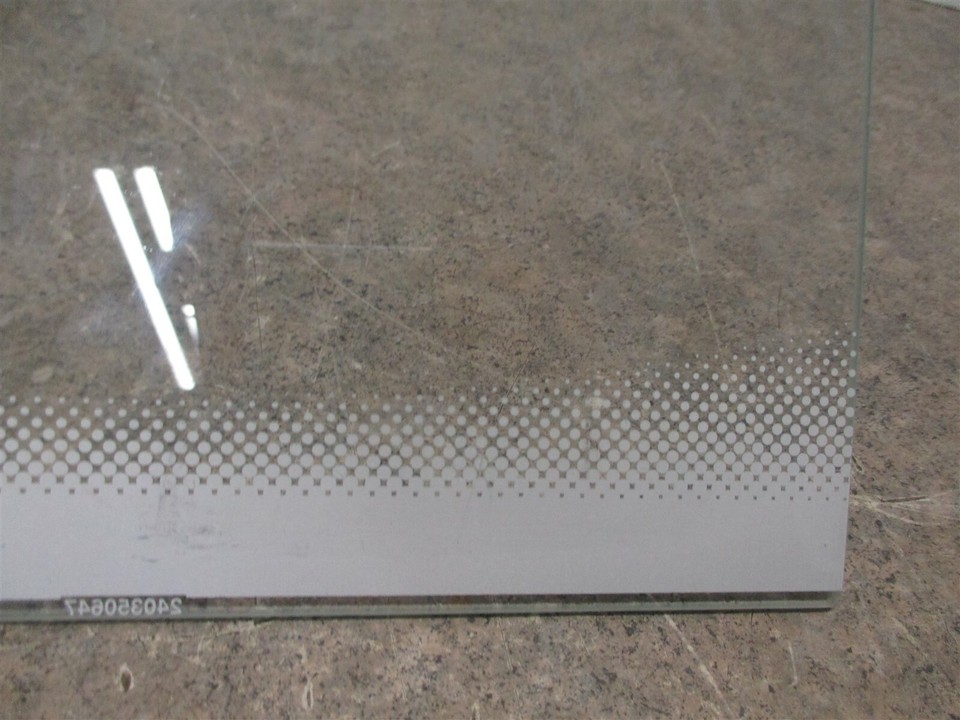 FRIGIDAIRE REFRIGERATOR GLASS SHELF INSERT (DESIGN) 16" X 10" PART ...