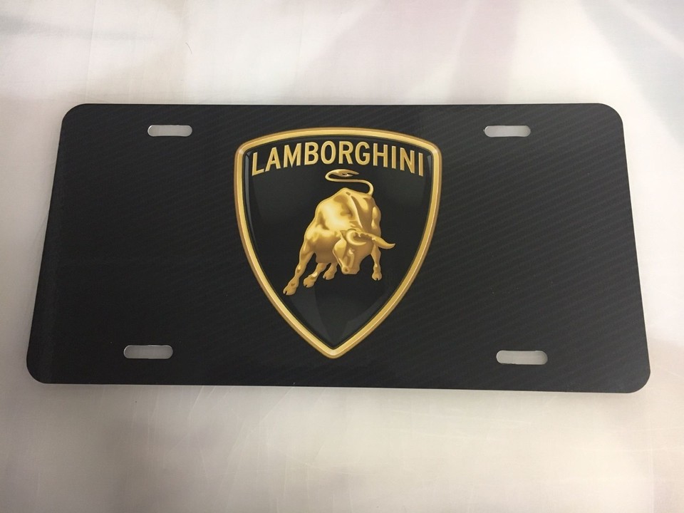 LAMBORGHINI Vehicle License Plate Aventador Huracán Exotic Sports Lambo ...