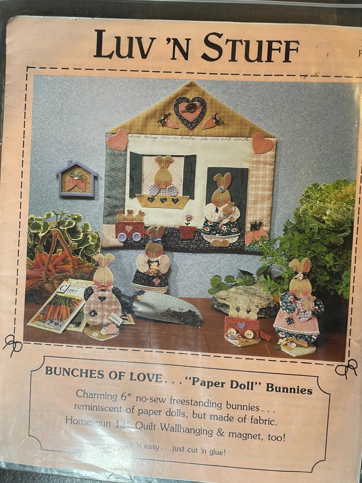 Luv 'N Stuff No.PDQ Bunches of Love "Paper Doll" Bunnies Pattern ...