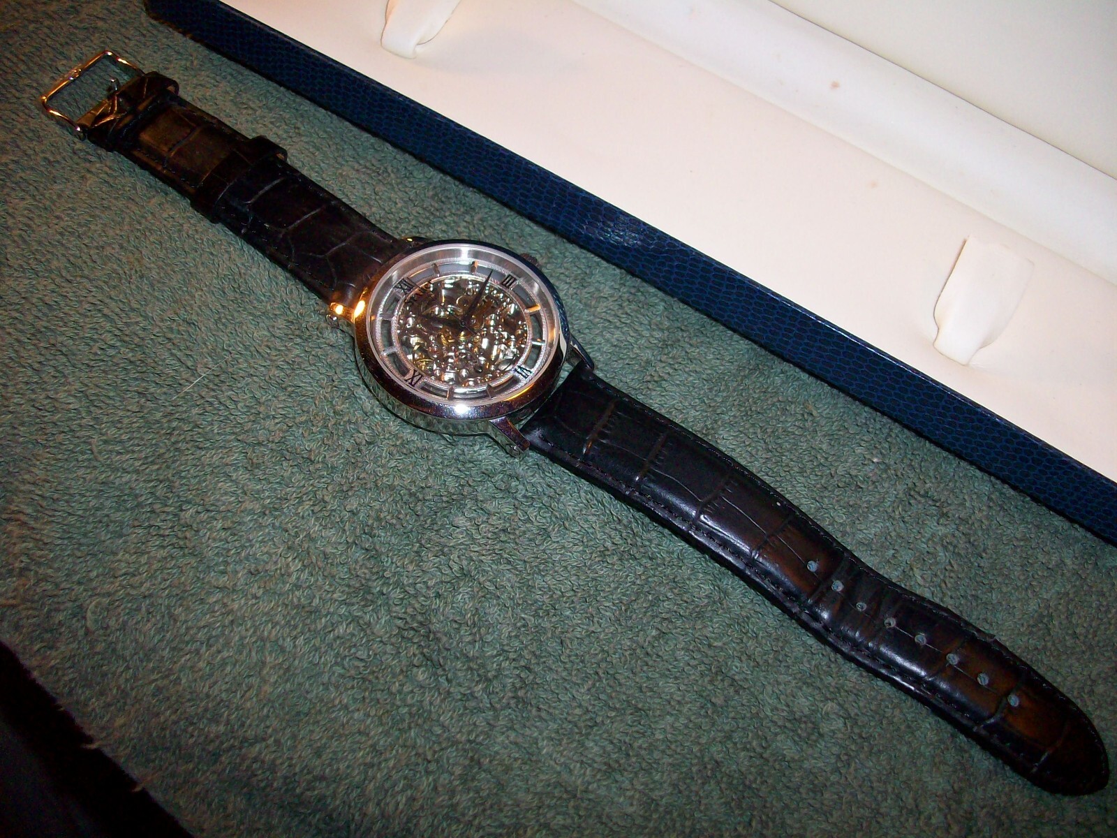 Stauer Automatic Skeleton Stainless Steel Watch STT021 for sale online ...