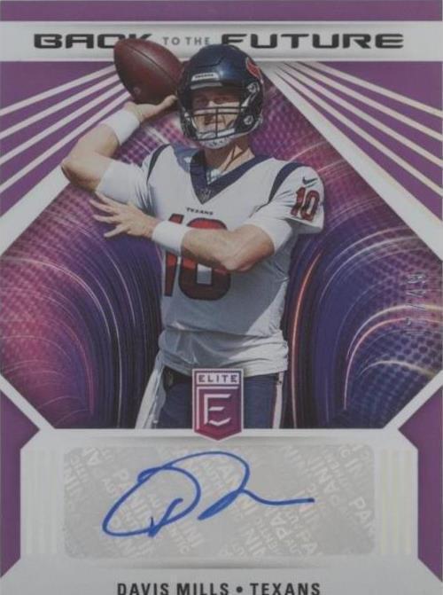 2022 Panini Donruss Elite - Back to the Future Signatures Davis Mills # ...