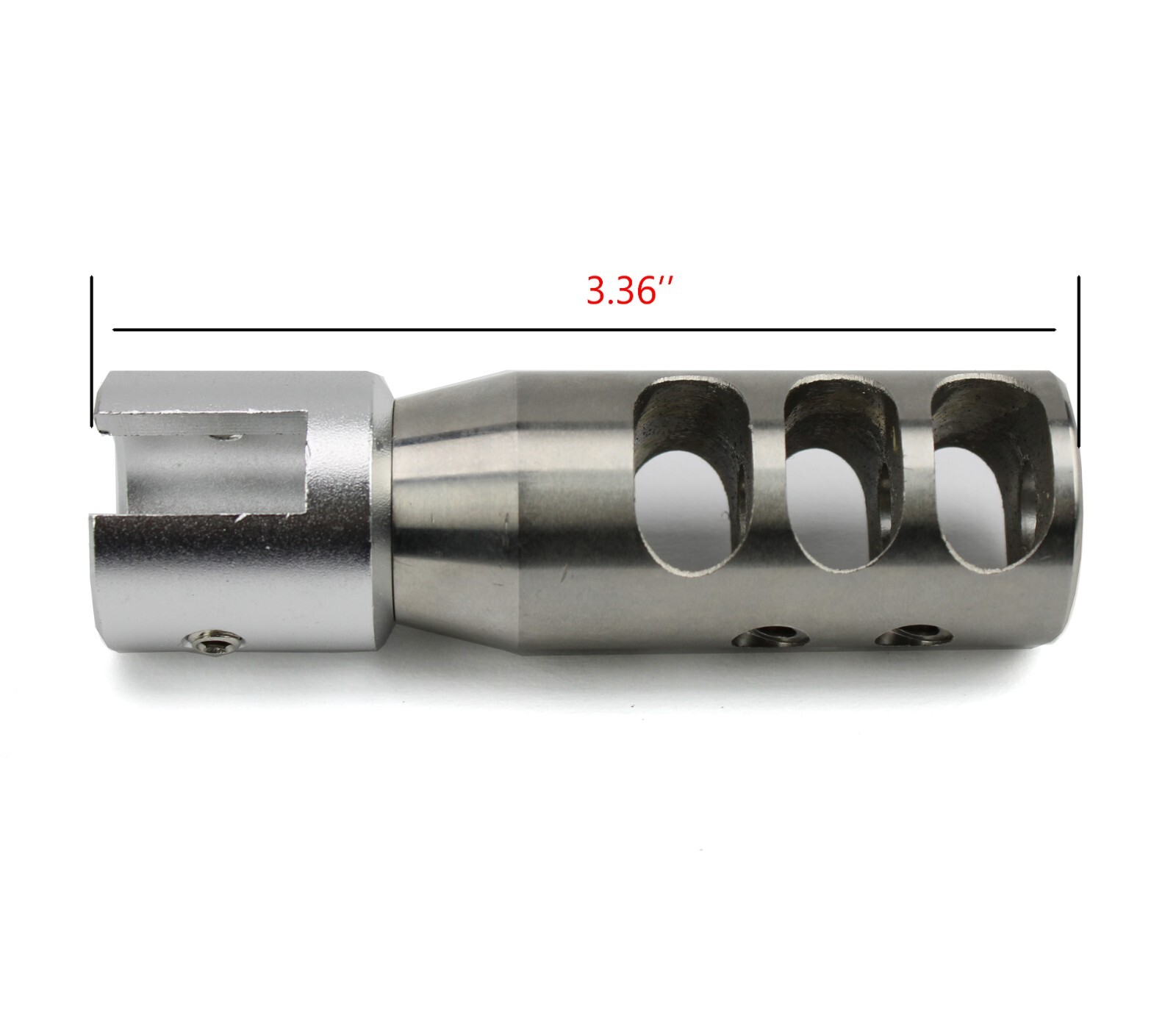 Silver Muzzle Brake/Linear Compensator Compatible with Ruger 10/22 1022 ...