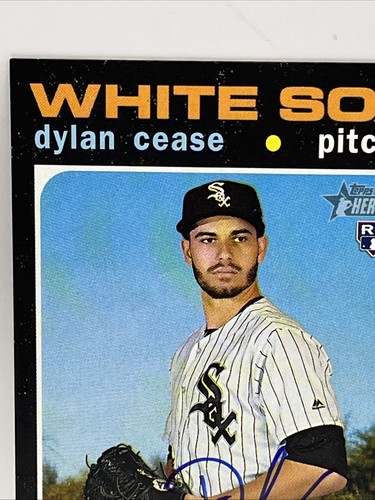 2020 Topps Heritage Dylan Cease Rookie Auto #ROA-DC White Sox Pitcher ...