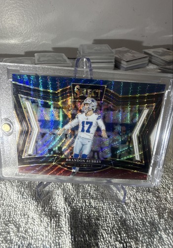 2024 Panini Select - Field Level Brandon Aubrey #410 Tri-Color Prizm ...