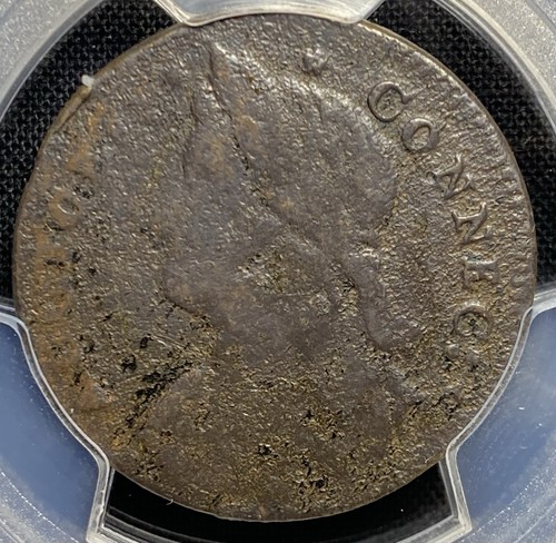 1787 United States Connecticut Colonial American Revolution Coin 1/2P ...