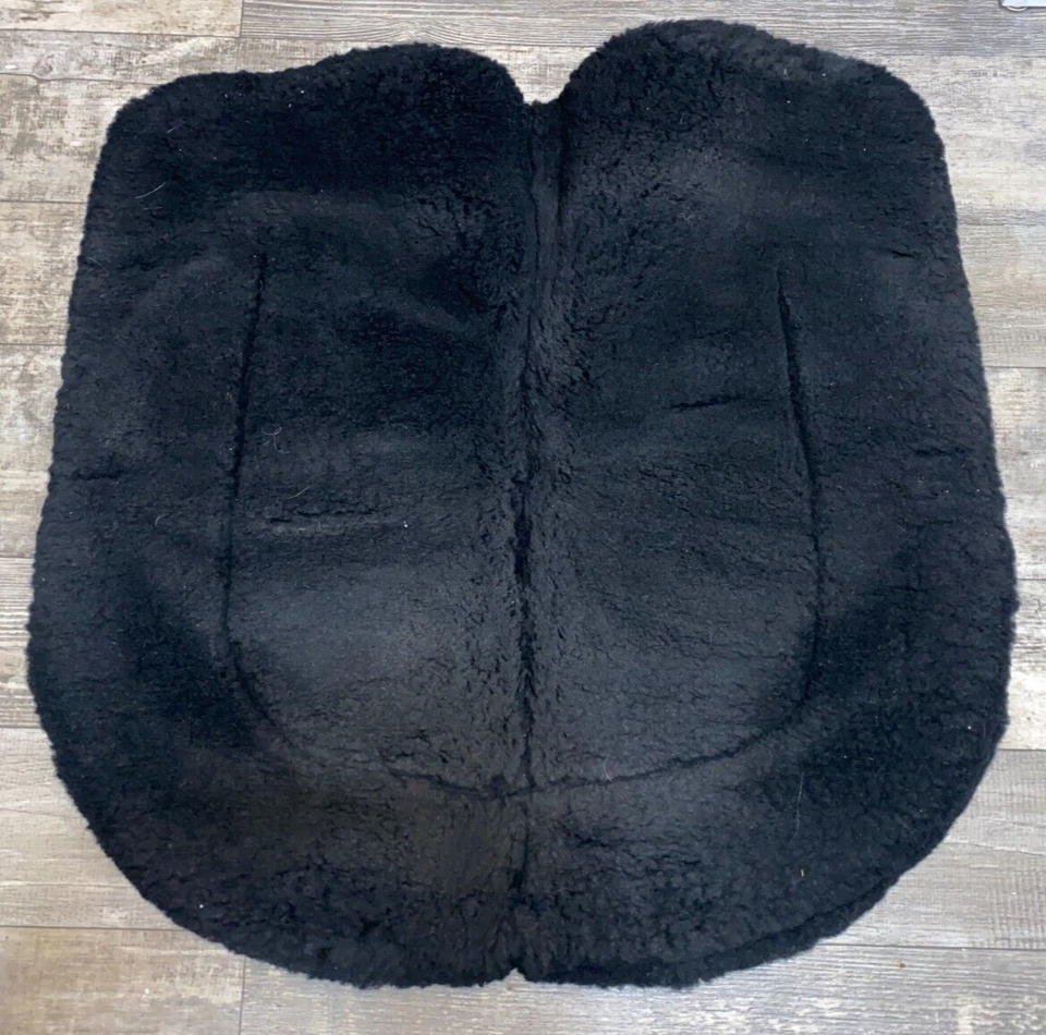 TOKLAT COOLBACK BLACK ORTHOPEDIC FLEECE WESTERN CONTOURED SADDLE PAD 29 ...