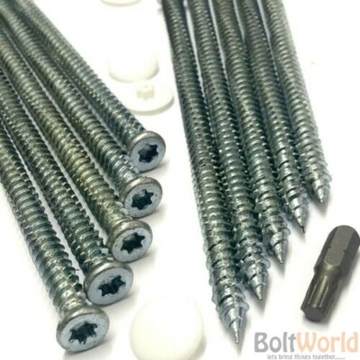ZINC WINDOW DOOR FRAME FIXING SCREWS, UPVC WOOD MASONRY CONCRETE ANCHOR ...