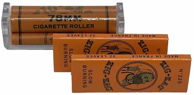 Zig Zag AUTHENTIC Cigarette Roller W/ 2 Packs Papers 78mm/ 1.25" *FREE SHIPPING* | eBay UK